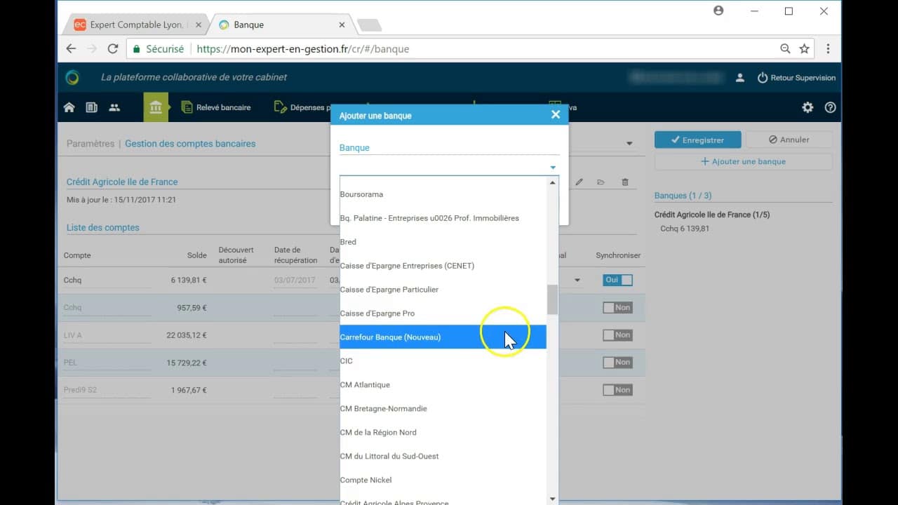 Ajouter une autre banque dans Open MEG, Vidéo - easy Compta
