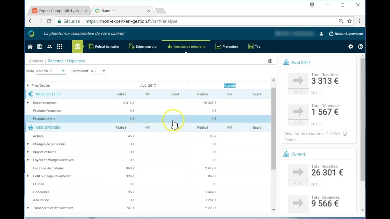 L'analyse de trésorerie dans Open MEG, une aide à la gestion - Vidéo easy Compta